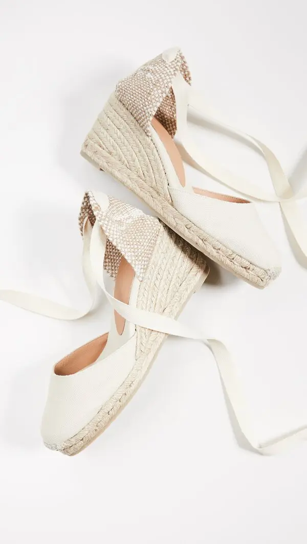 CastaÑer Carina Wedge Espadrilles - Ivory