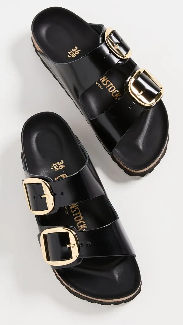 BIRKENSTOCK Arizona Big Buckle Sandals - Black