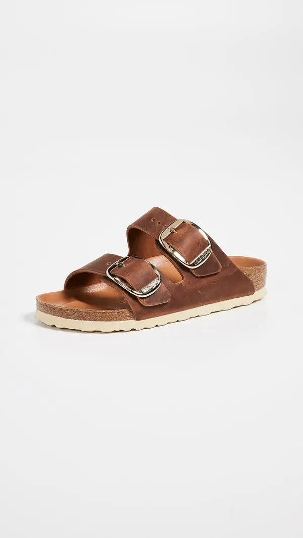BIRKENSTOCK Arizona Big Buckle Sandals - Antique Cognac