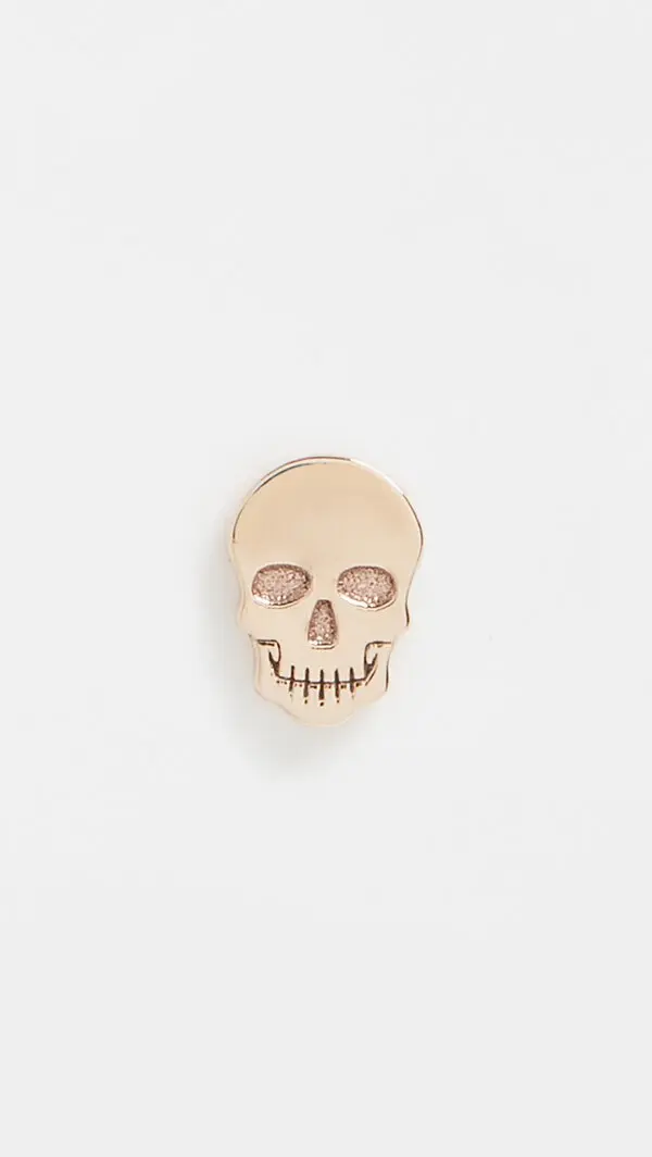 Zoe Chicco 14k Gold Itty Bitty Skull Stud