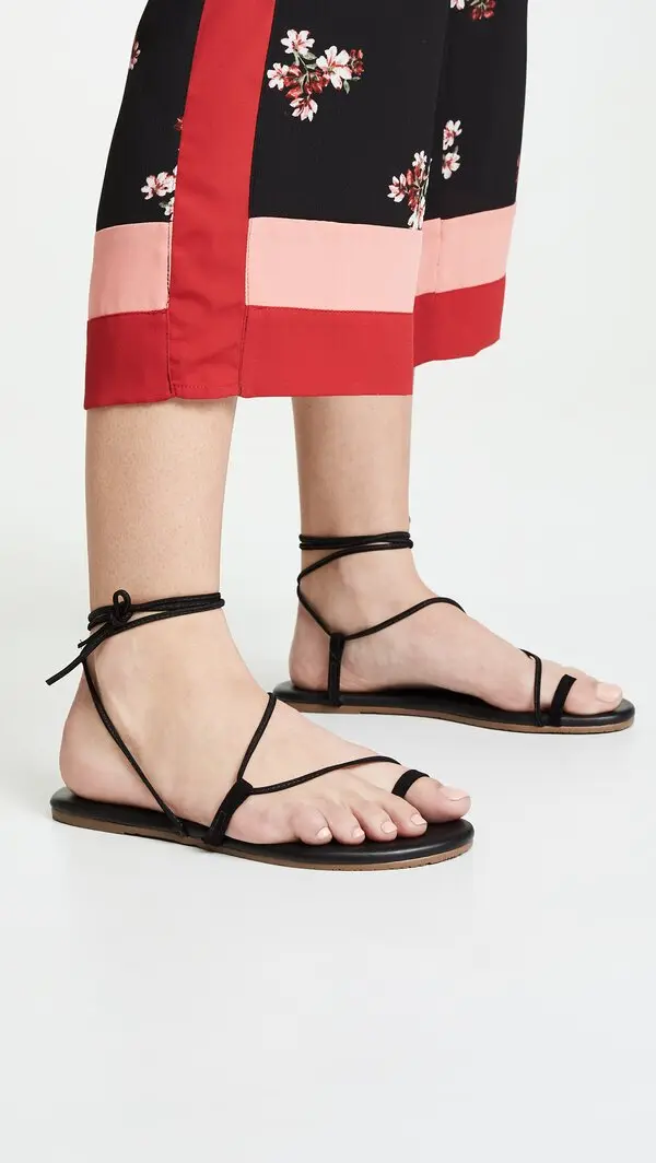 Tkees Jo Lace Up Sandals - Bleeker / Black