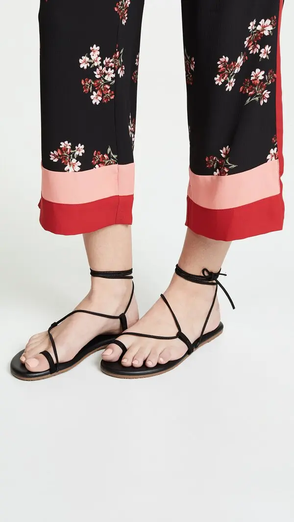 Tkees Jo Lace Up Sandals - Bleeker / Black