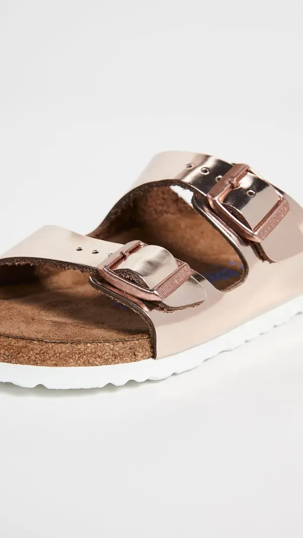 BIRKENSTOCK Arizona Soft Footbed Sandals - Metallic Copper