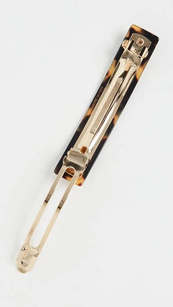 Alexandre De Paris Thin Hair Clip - Tokyo Tortoise