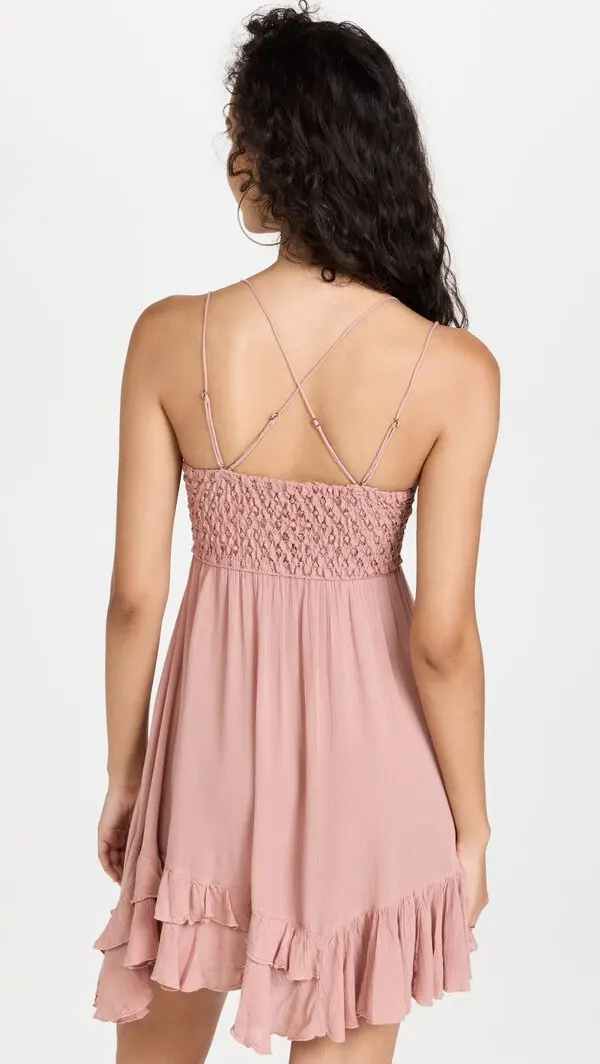 Free People Adella Slip Dress In Rose - 50% Off | Editorialist