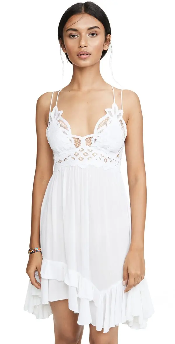 Free People Adella Slip Dress In White - 40% Off | Editorialist