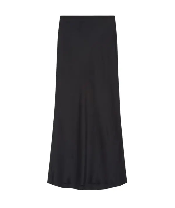 ANINE BING Bar Silk Skirt - Black