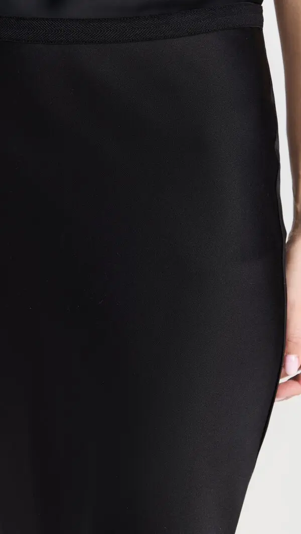 ANINE BING Bar Silk Skirt - Black