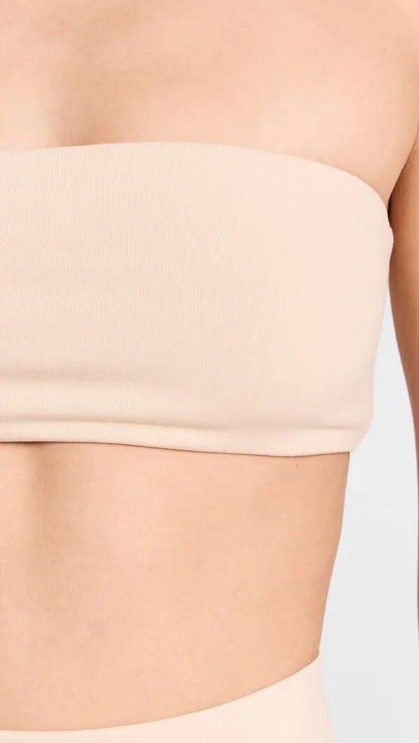 TOP SECRET Tiny Tube Bandeau Bra - Almond