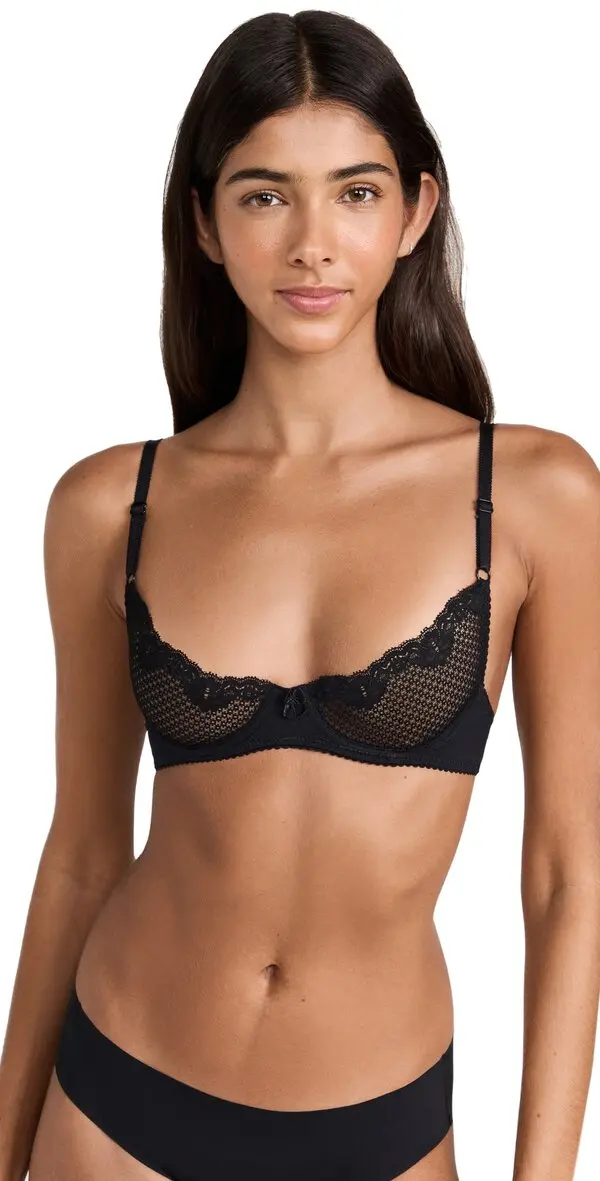 TIMPA Duet Lace Underwire Demi Bra - Black