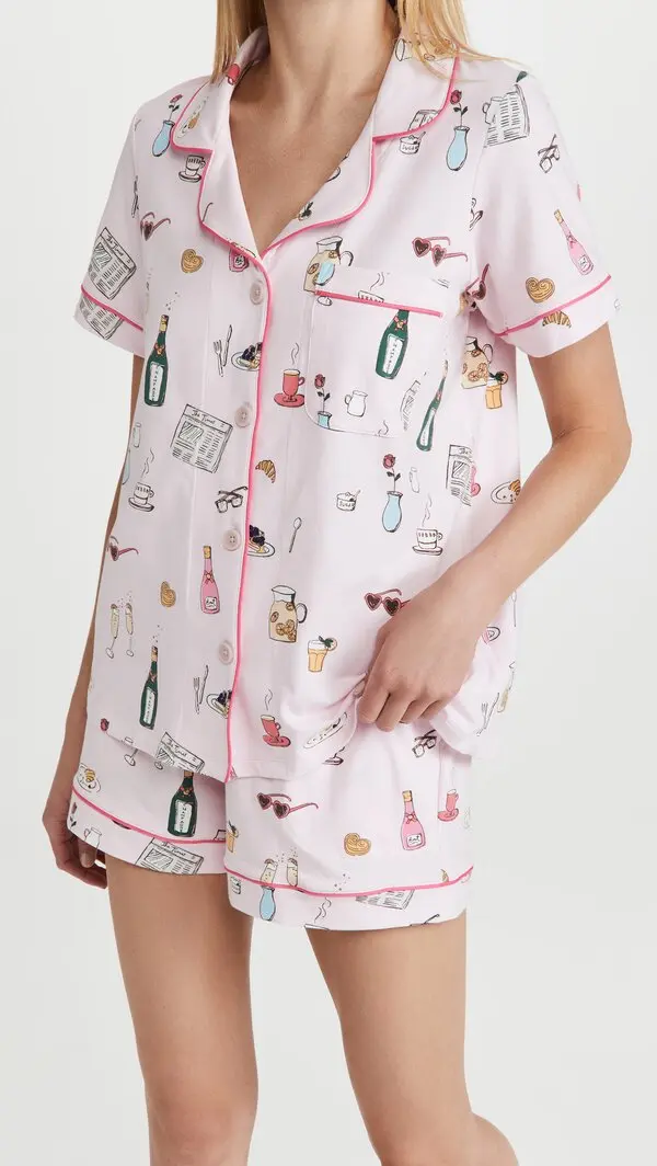 BEDHEAD PAJAMAS Shorty Pajama Set - Let's Do Brunch