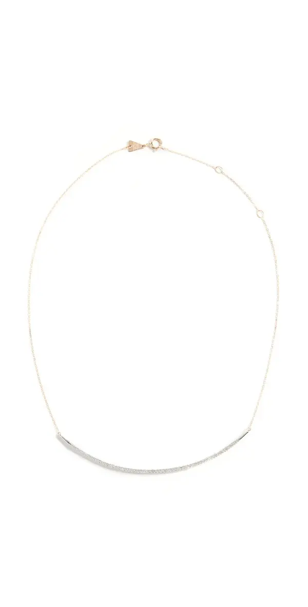 Adina Reyter 14k Gold Pave Curve Collar Necklace
