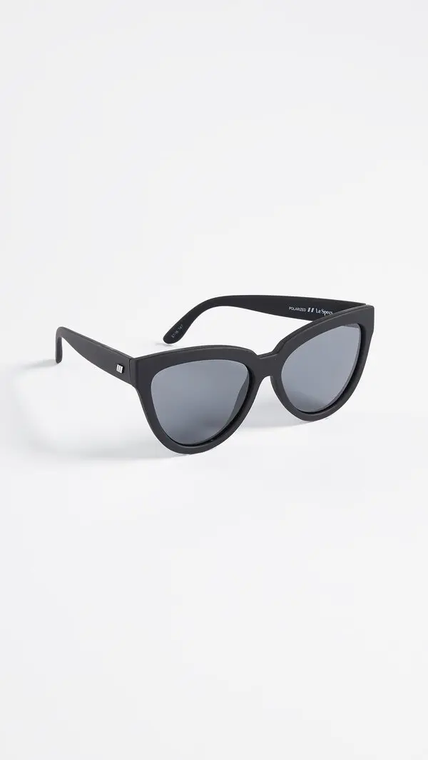 Le Specs Liar Liar Sunglasses - Black Rubber