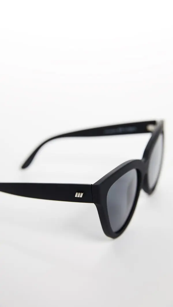 Le Specs Liar Liar Sunglasses - Black Rubber