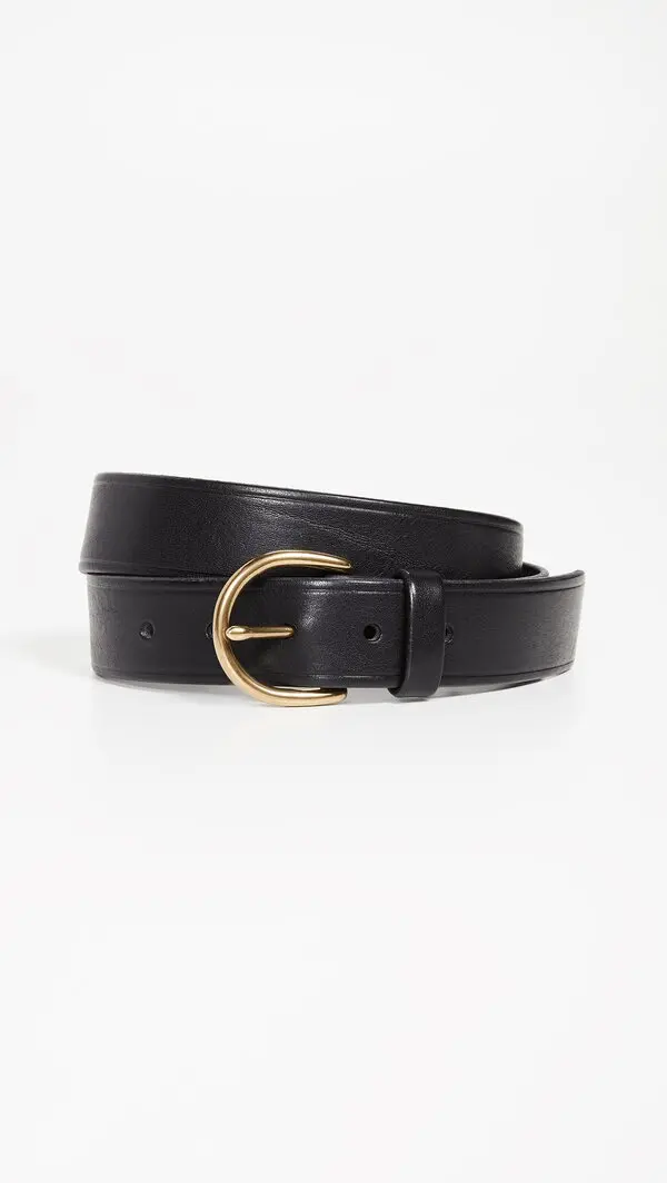 Madewell Medium Perfect Leather Belt - True Black