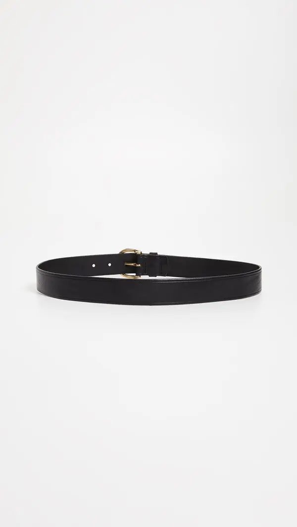 Madewell Medium Perfect Leather Belt - True Black