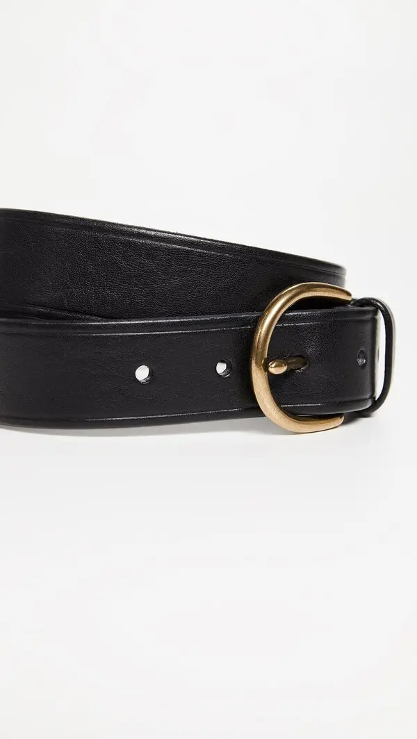 Madewell Medium Perfect Leather Belt - True Black