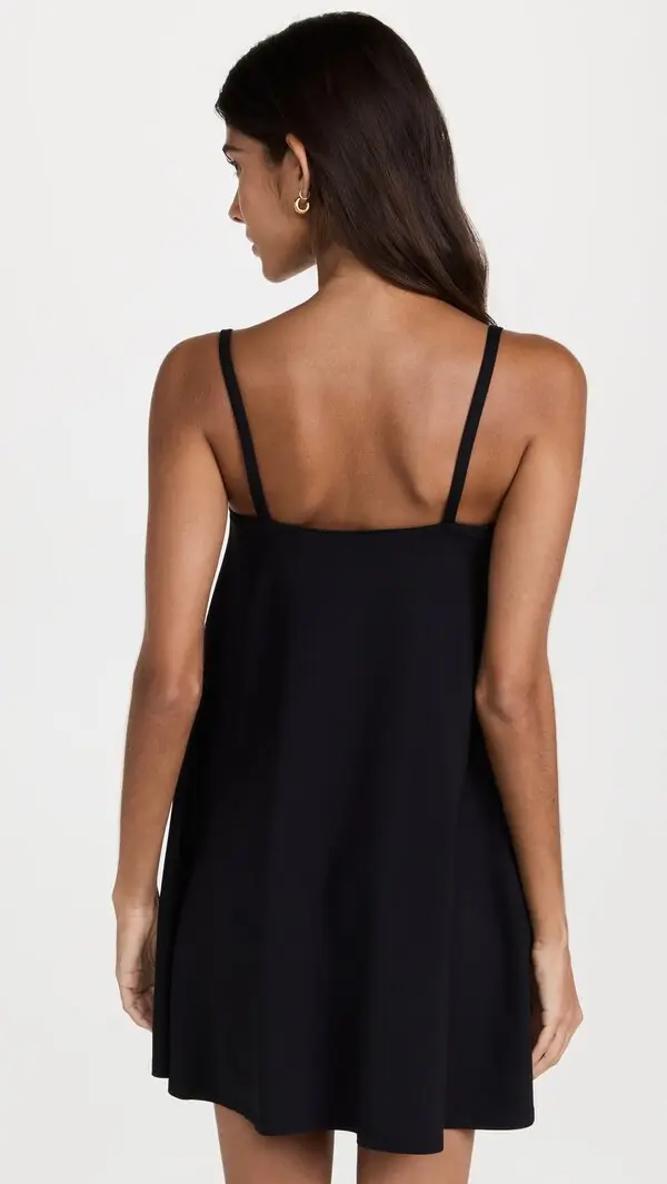 Susana Monaco Flared V-Wire Tank Dress In Black - 50% Off | Editorialist