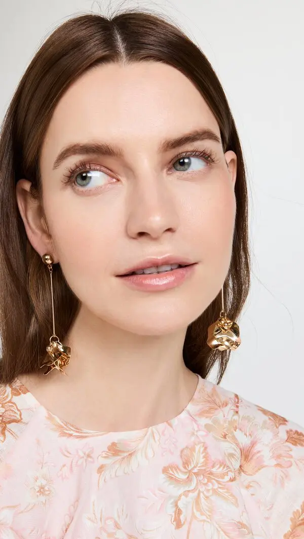 Shashi Petunia Earrings - Gold