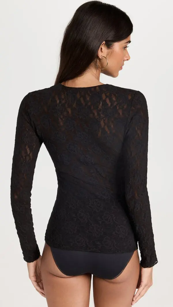 Hanky Panky Signature Lace Long Sleeve Top