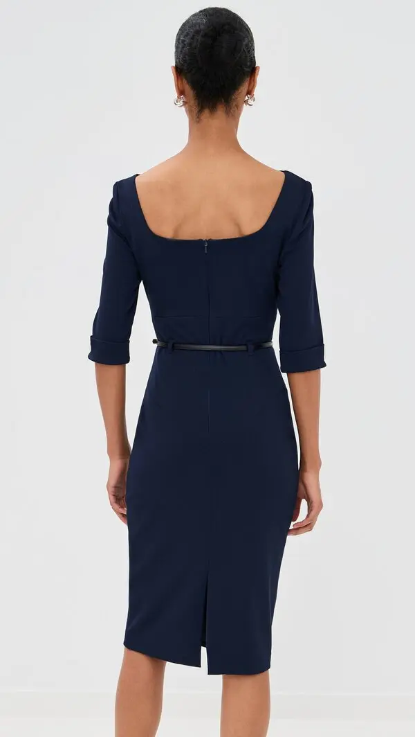 Black Halo 3/4 Sleeve Jackie O Dress - Eclipse