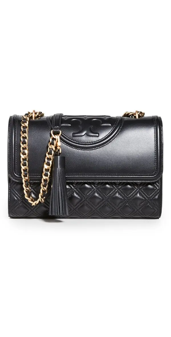 Tory Burch Fleming Convertible Shoulder Bag - Black