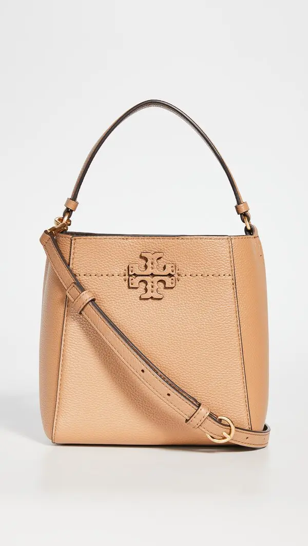 Tory Burch Small Mcgraw Bucket Bag Tiramisu Editorialist