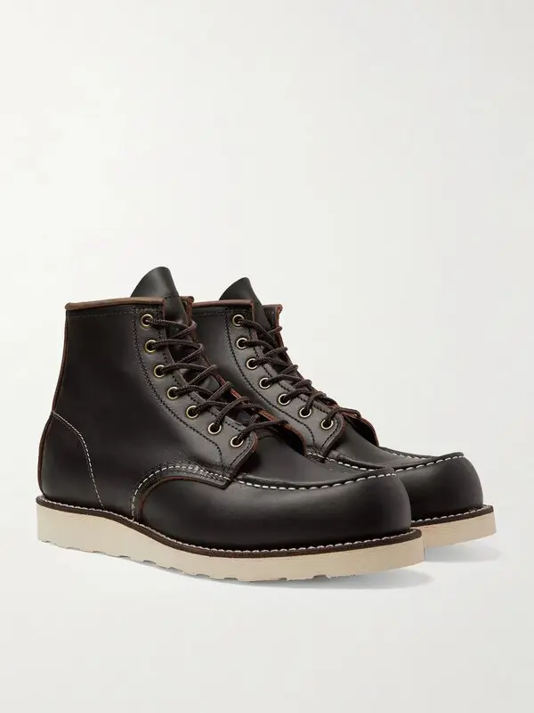 Red Wing 8849 6-inch Moc Leather Boots - Black