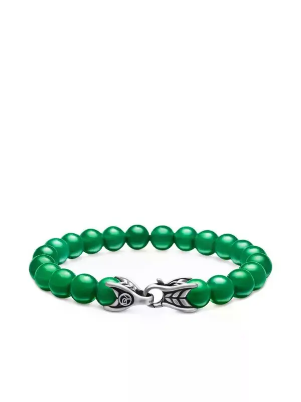 David Yurman 8mm Spiritual Beads Bracelet - Green