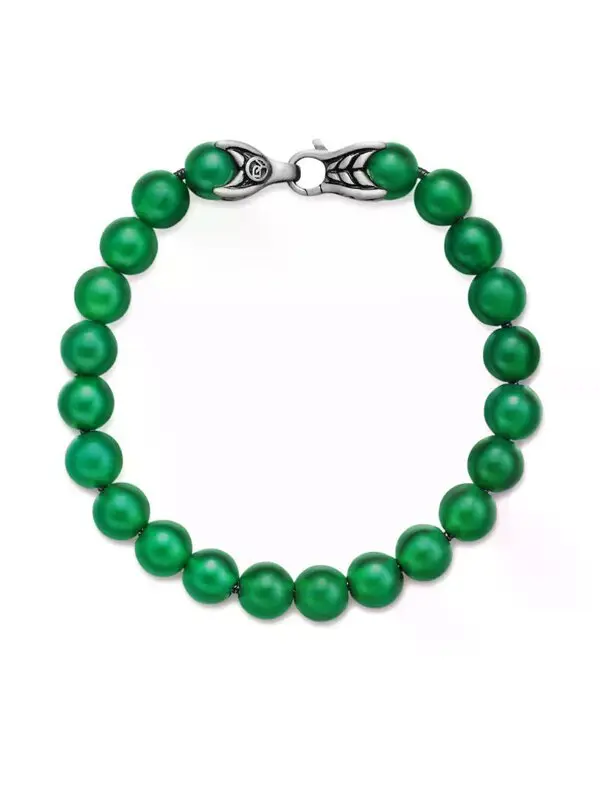 David Yurman 8mm Spiritual Beads Bracelet - Green