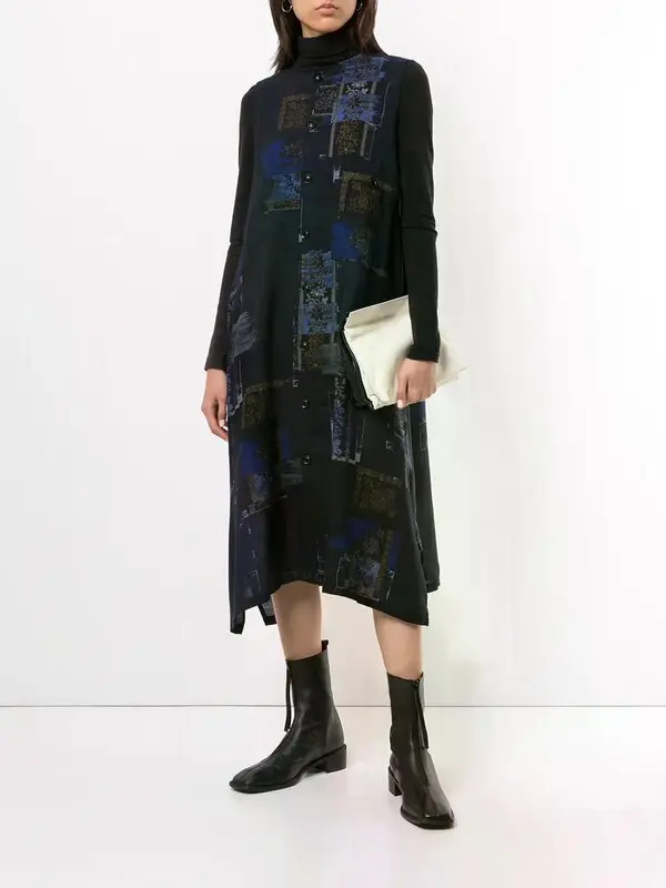 Y’s Abstract Print Knitted Dress