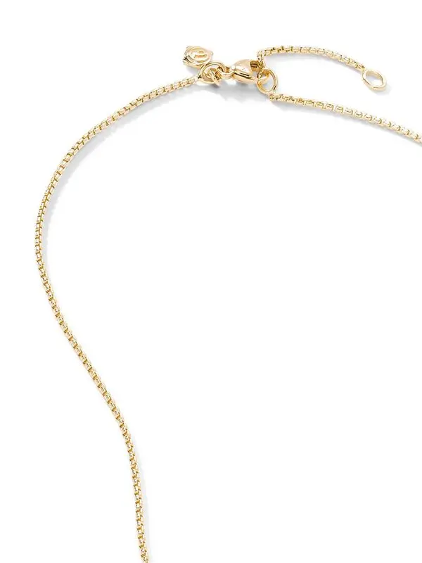 David Yurman 18kt Yellow Crossover Diamond Necklace - Gold
