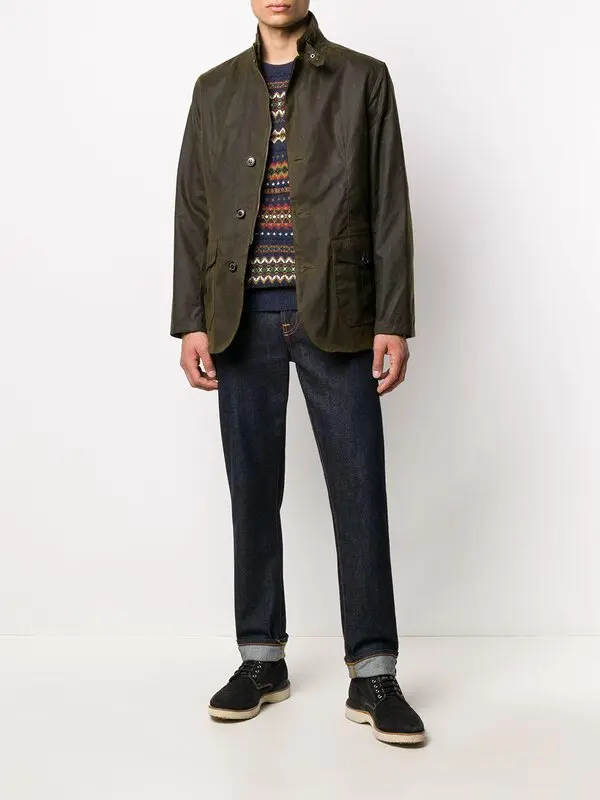 Barbour Waxed Cotton High-neck Jacket