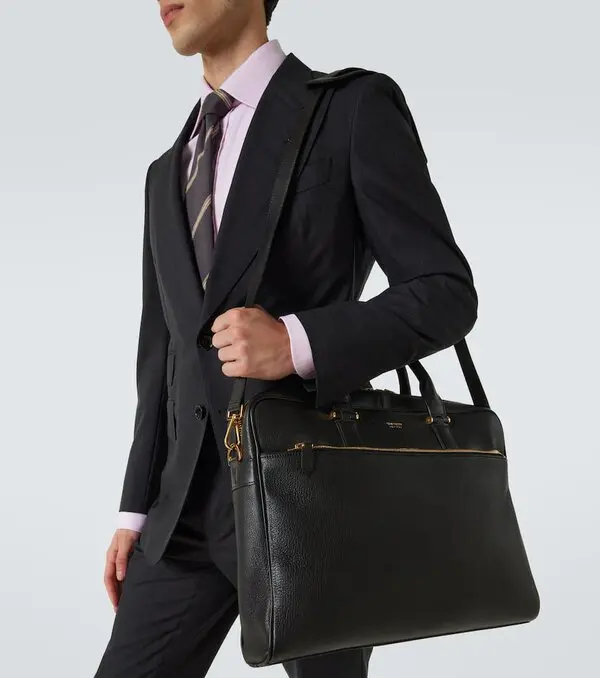 TOM FORD Grained Leather Briefcase