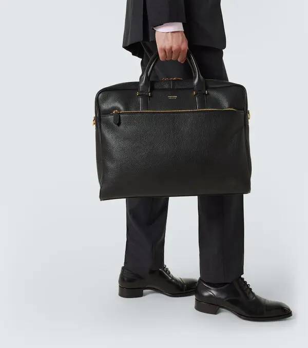 TOM FORD Grained Leather Briefcase