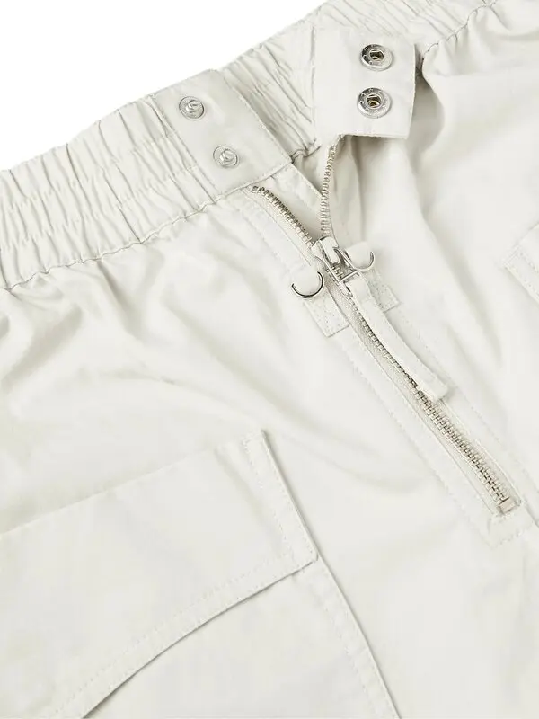 Isabel Marant Tilsen Tapered Cotton Cargo Trousers L In Neutrals