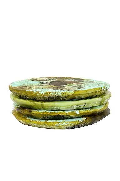 dinosaur designs - DINOSAUR DESIGNS Set Of 4 Boulder Coasters In Beauty: NA