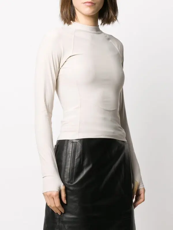 AMBUSH Top With Rear Zip - Neutrals