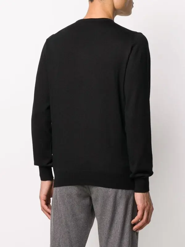 BARBA NAPOLI Round Neck Jumper - Black
