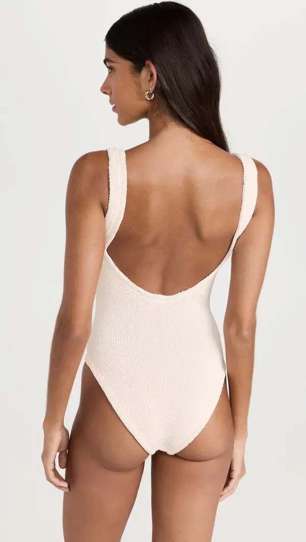 Hunza G Domino One-piece Swimsuit - Blush