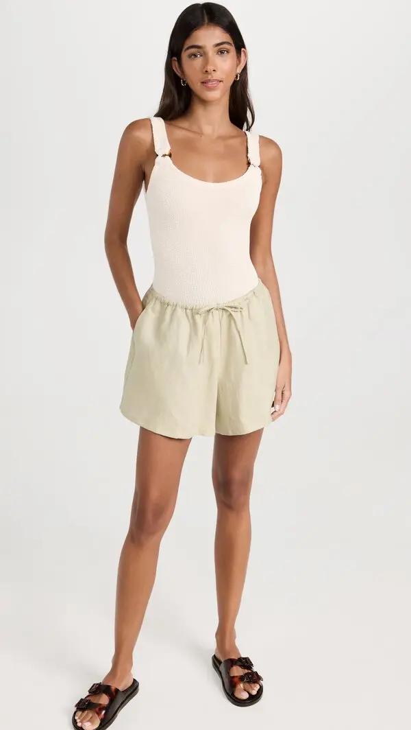 Hunza G Domino One-piece Swimsuit - Blush