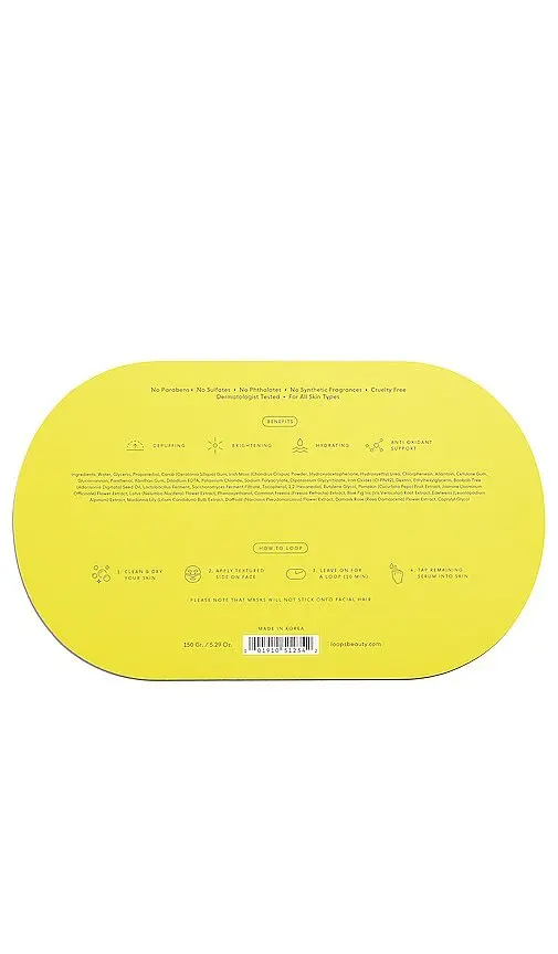 LOOPS BEAUTY Sunrise Service Mask 5 Pack