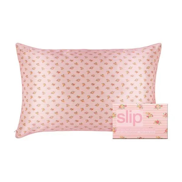 Slip Pure Silk Queen Pillowcase Wildflower - White
