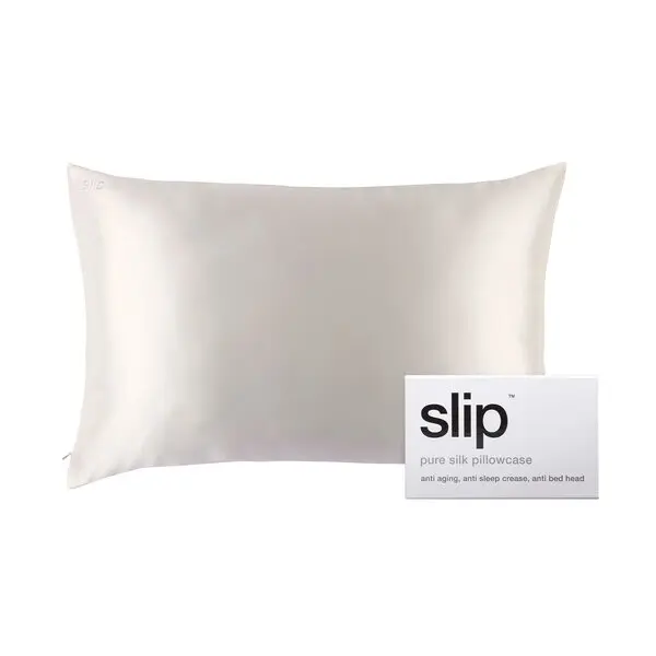 Slip Pure Silk Queen Pillowcase Petal - White