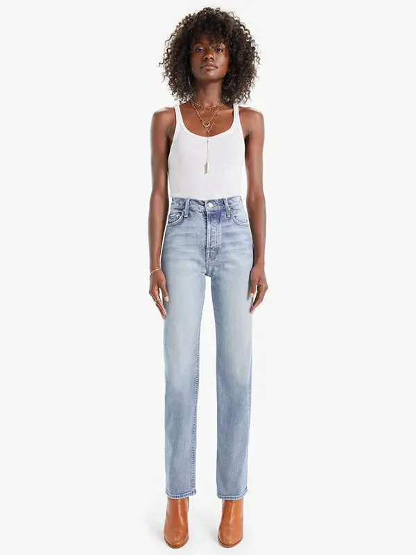 MOTHER The High Waisted Rider Skimp Give It Up Jeans