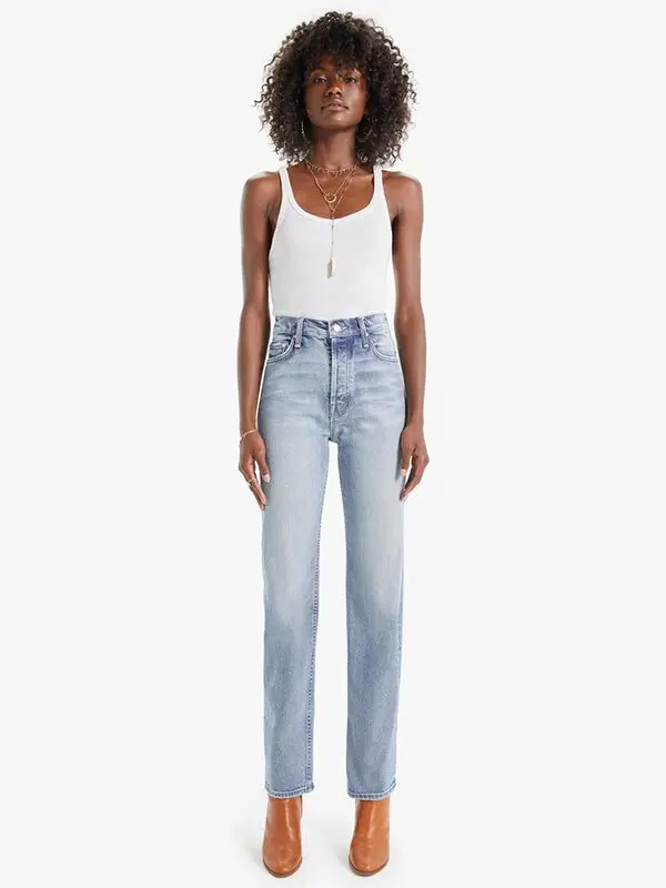 MOTHER The High Waisted Rider Skimp Give It Up Jeans