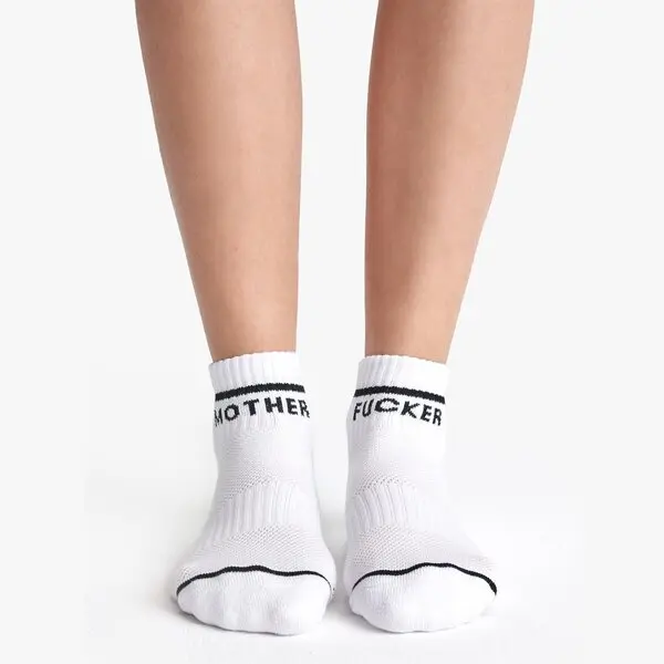 MOTHER Baby Steps Ankle Mf Socks - White