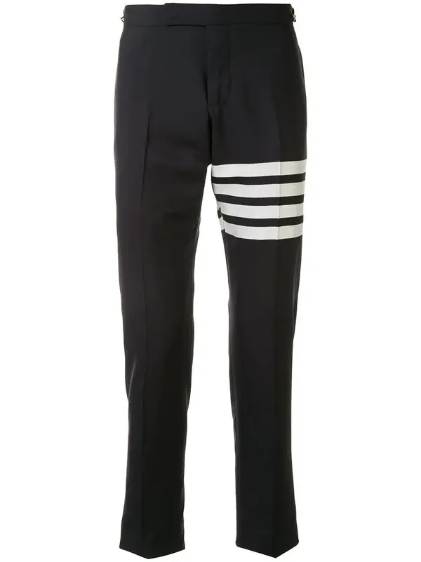 Thom Browne 4-bar Low-rise Trousers - Blue
