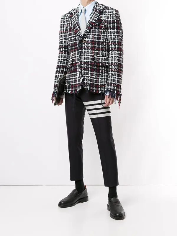 Thom Browne 4-bar Low-rise Trousers - Blue