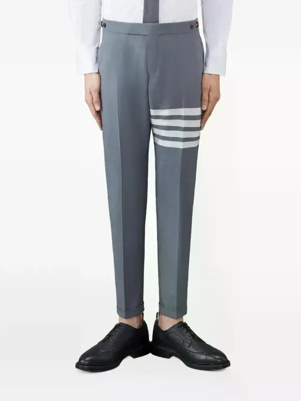Thom Browne 4-bar Low-rise Trousers - Blue